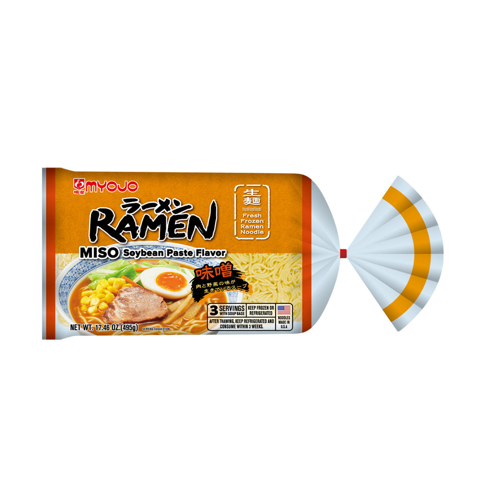 MYOJO Signature Ramen Japanese Fresh Ramen Noodle, Miso (Soybean Paste ...