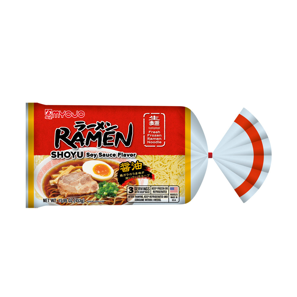 MYOJO Signature Ramen Japanese Fresh Ramen Noodle, Shoyu (Soy Sauce) F ...