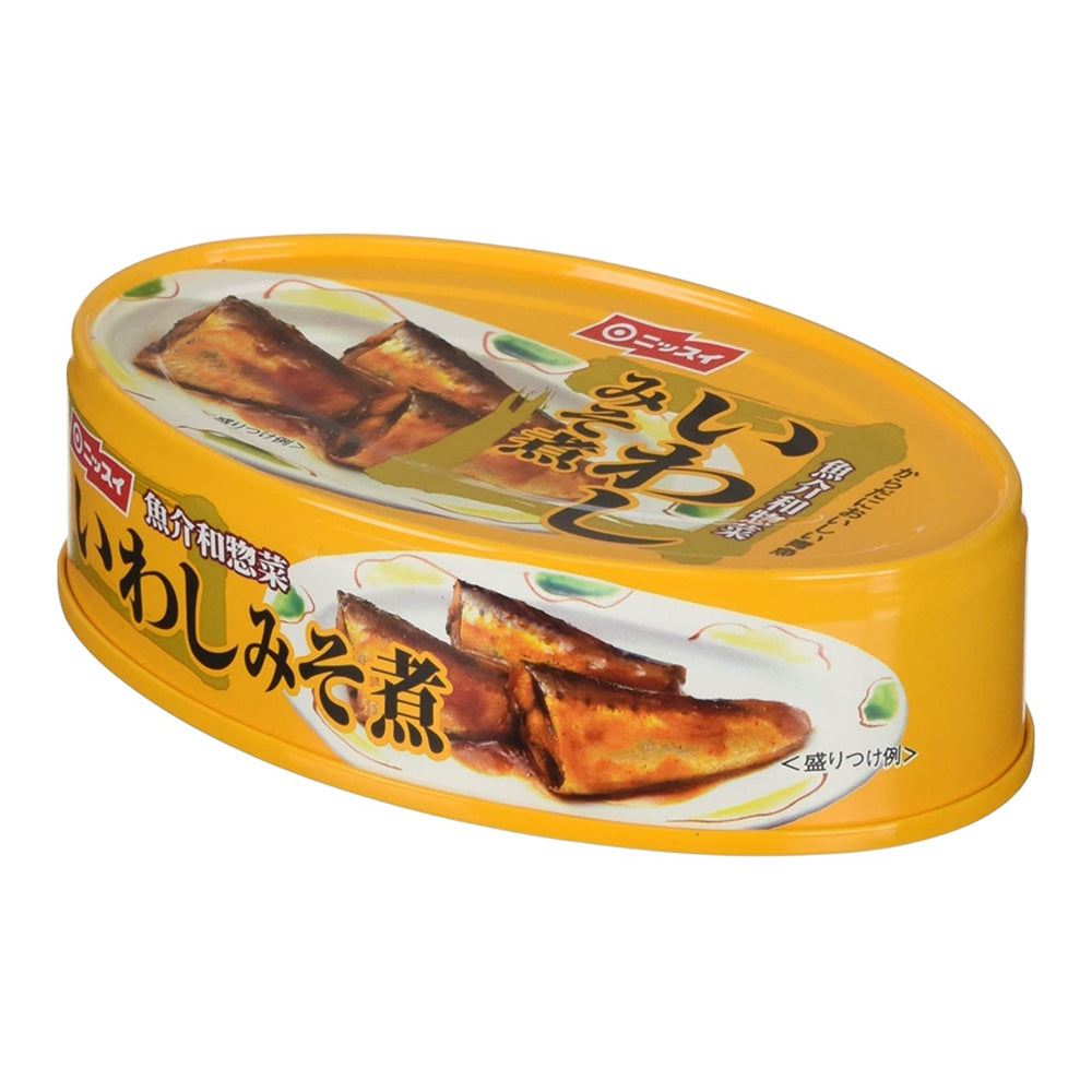 NISSUI Can Iwashi Japanese Miso Sardine Fish Can, 3.52 oz. – Bridora