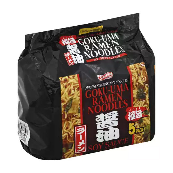 SHIRAKIKU Goku-Uma Ramen Japanese Style Instant Noodles, Soy Sauce Fla ...