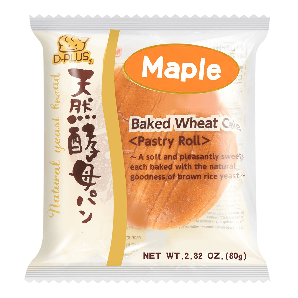 D-PLUS Natural Yeast Bread, Maple Syrup Flavor, 2.82oz. – Bridora